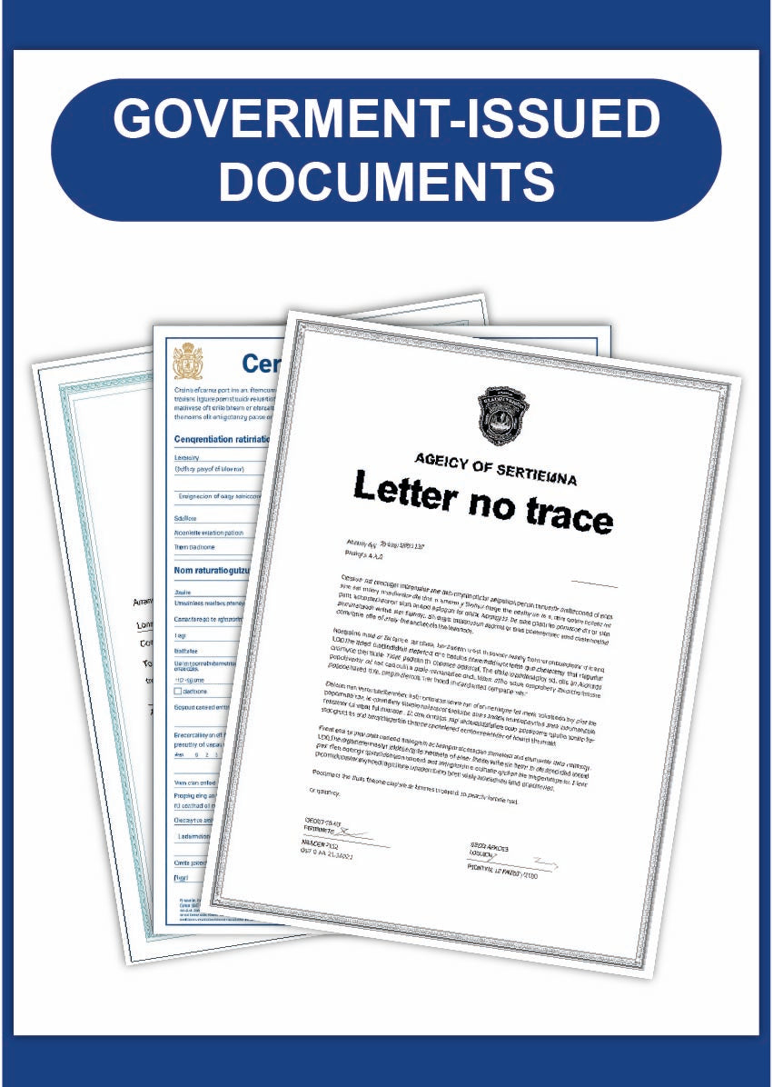 Goverment-issued documents